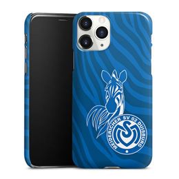 DeinDesign iPhone 11 Pro Handy Premium Case Smartphone Handyh&uuml;lle Schutzh&uuml;lle gl&auml;nzend Merchandise Zebra Msv Duisburg Premium Case