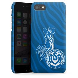 DeinDesign iPhone SE (2020) Handy Premium Case Smartphone Handyh&uuml;lle Schutzh&uuml;lle matt Merchandise Zebra Msv Duisburg Premium Case
