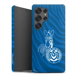 DeinDesign Galaxy S25 Ultra Handy Premium Case Smartphone Handyh&uuml;lle Schutzh&uuml;lle gl&auml;nzend Merchandise Msv Duisburg Zebra Premium Case
