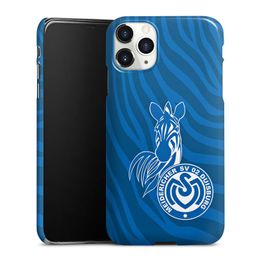 DeinDesign iPhone 11 Pro Max Handy Premium Case Smartphone Handyh&uuml;lle Schutzh&uuml;lle gl&auml;nzend Merchandise Zebra Msv Duisburg Premium Case