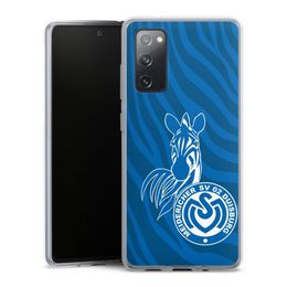 DeinDesign Galaxy S20 FE 5G Handy Silikon H&uuml;lle Case transparent Handyh&uuml;lle Merchandise Zebra Msv Duisburg Silikon Case