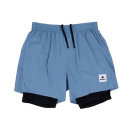 Saysky Pace 2 in 1 Shorts 5'' Bekleidung Herren blau