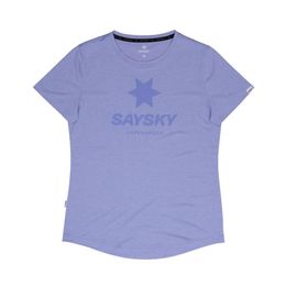 Saysky Logo Combat T-Shirt Bekleidung Damen lila