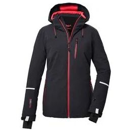 Skijacke Killtec "KSW 81 WMN SKI JCKT", Damen, Gr. 42, schwarz, Obermaterial: 100% Polyester;Futter: 100% Polyester;F&uuml;llung: 100% Polyester, Jacken Skijacke, Wasserdichte, atmungsaktive Winterjacke mit abnehmbarer Kapuze