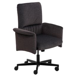 mayer Sitzmöbel Drehstuhl MAYER SITZMÖBEL "myCOSYWORXX Homeoffice Sessel", grau (anthrazit, schwarz), B:71cm H:97cm T:64cm, Stoff, Stühle, besonders bequem gepolstert