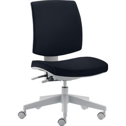 mayer Sitzmöbel Drehstuhl MAYER SITZMÖBEL "2432", grau (anthrazit, grau), B:59cm H:84cm T:59cm, Stoff, Stühle, Bürodrehstuhl, AQUA CLEAN-TECHNOLOGIE