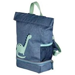 Kinderrucksack Sterntaler "Dino Rexi", Kinder, Gr. B/H/T: 31cm x 36cm x 13cm, blau, Polyester, Rucks&auml;cke