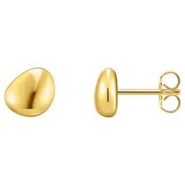 Paar Ohrstecker Thomas Sabo "Schmuck Silber 925 Ohrringe organisches Design", gold (gelbgoldfarben), Ohrringe, Damen, Silber 925 (recycelt)