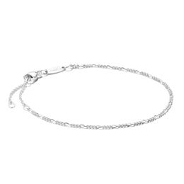 Armband Thomas Sabo "Figaro-Armband" Gr. 19, silber (silberfarben), Armbänder, Damen, 19, Silber 925 (recycelt)