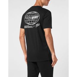 T-Shirt Plein Sport "T-Shirt Rundhalsausschnitt", Jungen, Gr. L, schwarz-weiß (0201, schwarz, weiß), Obermaterial: 100% Baumwolle, Shirts