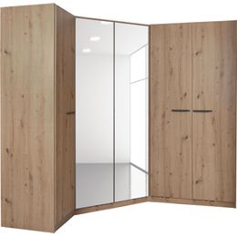 Schrank-Set INOSIGN BY RAUCH "Kleiderschrank Schrank Garderobe Wäscheschrank VANDOR", braun (eiche artisan), B:164cm H:197cm T:208cm, Holzwerkstoff, Kastenmöbel-Sets, 5-türig mit viel Stauraum, Schränke einzeln stellbar MADE IN GERMANY