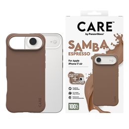 CARE BY PANZERGLASS Handyhülle "Samba MagSafe Case für Apple iPhone Air", espresso, Apple iPhone Air, Hüllen, Backcover, Schutzhülle, Handyschutzhülle, Case, Schutzcase, stoßfest