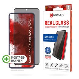 Displex Displayschutzglas "Privacy Glass FC - Samsung Galaxy S22+/S23+", transparent, B:10cm H:3cm T:25mm, Displayfolien, Blickschutz Displayschutzfolie Displayschutz kratzer-resistent 10H