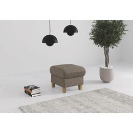 Polsterhocker Home Affaire, B:58cm H:48cm T:58cmcappuccino, 100% Polyester, Hocker, "Glendale", mit Stauraum