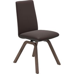 Polsterstuhl stressless "Laurel", braun (chocolate paloma, walnuss), B:49cm H:92cm T:59cm, Leder PALOMA: PALOMA ist ein durchgef&auml;rbtes Semianilin-M&ouml;belleder mit nat&uuml;rlicher Narbung., St&uuml;hle, Polsterstuhl, Low Back, Gr&ouml;&szlig;e M, mit schr&auml;ggestellten Beinen in Walnuss