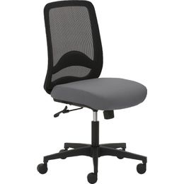 mayer Sitzmöbel Drehstuhl MAYER SITZMÖBEL "2218", grau (grau, schwarz), B:62cm H:98cm T:62cm, Stühle, Bürodrehstuhl, GS-zertifiziert