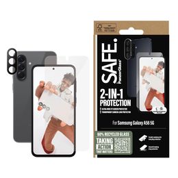 SAFE BY PANZERGLASS Displayschutzglas "2-in-1 Protection Ultra-Wide Fit Screen + Camera Lens Protection", transparent, B:8,5cm H:2cm T:20mm, Displayfolien, Displayschutzfolie, Schutzfolie, Bildschirmschutz, kratz- & stoßfest