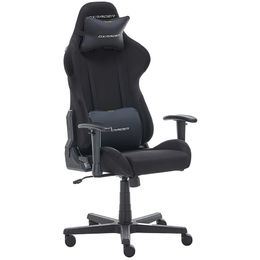 Gaming-Stuhl MCA furniture "DX Racer Formula Gamingchair", schwarz, B:65cm H:121cm T:65cm, Nylon, Polyester, Stoff, Stühle, Gaming,Racing,Design,Lordose,Kissen,Armlehne,drehbar,verstellbar