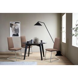 Polsterstuhl stressless "Laurel", braun (mole batick, chrom matt), B:53cm H:105cm T:60cm, Leder BATICK: BATICK ist ein leicht korrigiertes, durchgef&auml;rbtes und genarbtes M&ouml;belleder, bei dem die meisten Unebenheiten und Spuren in der Regel entfernt wurden., St&uuml;hle, Polsterstuhl, High Back, Gr&ouml;&szlig;e L, mit Beinen aus Stahl in Chrom matt