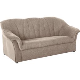 3-Sitzer DOMO collection "Pegnitz f&uuml;r kleine R&auml;ume, Breite 185cm", braun (braun, beige), B:185cm H:82cm T:82cm, 100% Polyester, Sofas, zeitlos, elegante Armlehnen, komfortabel