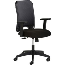 mayer Sitzmöbel Drehstuhl MAYER SITZMÖBEL "2333", schwarz (schwarz, schwarz), B:64cm H:98cm T:64cm, Stühle, Bürodrehstuhl