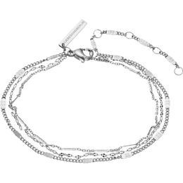Armband Liebeskind Berlin "Schmuck Geschenk Edelstahl Armkette", silber (silberfarben), Armbänder, Damen, 22cm, Edelstahl