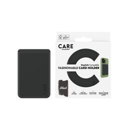 CARE BY PANZERGLASS Etui "Fashionable Card Holder mit MagSafe für Apple iPhone", schwarz, iPhone 12 iPhone 13 iPhone 14, Hüllen, Kartenhalter, Schutzhülle, MagSafe Case, Schutzcase, stoßfest