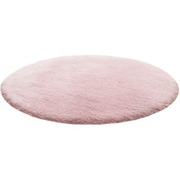 Badematte HOMIE LIVING "Porto Azzurro", rosa, H:30mm, Polyester, Badematten, Badteppich, uni, rechteckig & rund, waschbar, Badezimmerteppich