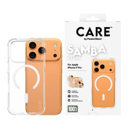 CARE BY PANZERGLASS Handyhülle "Samba MagSafe Case für Apple iPhone 17 Pro", clear, Apple iPhone 17 Pro, Hüllen, Backcover, Schutzhülle, Handyschutzhülle, Case, Schutzcase, stoßfest