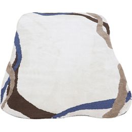 Teppich CarpetFine "Holly 6", beige, B:200cm H:12mm L:290cm, Polyester, Teppiche, Teppich, Uni-Farben, mit Bord&uuml;re, Wohnzimmer