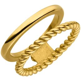Fingerring PURELEI "Schmuck Geschenke Mau Ring" Gr. 58, gold (gelbgoldfarben), Fingerringe, Damen, 58, Edelstahl, 5mm