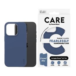 CARE BY PANZERGLASS Handyhülle "Fashionable Case für Apple iPhone 16 Pro", blau, B:11cm H:1,9cm T:19,6cm, Hüllen, Backcover, Schutzhülle, Handyschutzhülle, Case, Schutzcase, stoßfest
