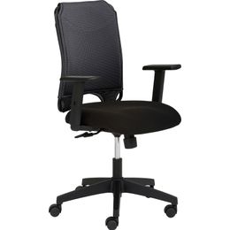 mayer Sitzmöbel Drehstuhl MAYER SITZMÖBEL "2333", schwarz (schwarz, schwarz), B:64cm H:98cm T:64cm, Stühle, Bürodrehstuhl