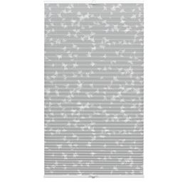 Plissee Gardinia "Dekor Ginkgo Oesyter Mushroom", grau, B:80cm H:130cm, Obermaterial: 100% Polyester, Plissees, Klemmtr&auml;ger mit Feststellschraube, Plissee Concept Tr&auml;gern zum Klemmen