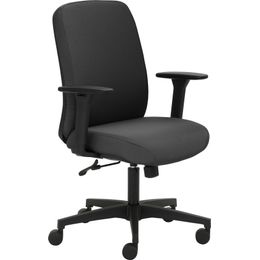 mayer Sitzmöbel Drehstuhl MAYER SITZMÖBEL "2219", schwarz (schwarz, schwarz), B:70cm H:98cm T:62cm, Stühle, Bürodrehstuhl, GS-zertifiziert, extra starke Polsterung für maximalen Sitzkomfort