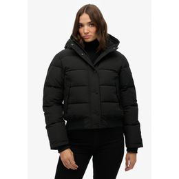 Steppjacke Superdry "EVEREST BOMBER JACKET", Damen, Gr. XXL, schwarz, Web, Obermaterial: 100% Polyester, unifarben, slim fit, Jacken