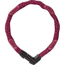 Kettenschloss Abus "Tresor 1385", pink (pink, rot), SicherheitsschlösserL:75cm, Stahl, 75 cm Länge, L:75cm