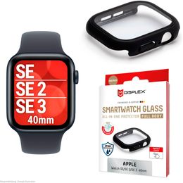 Displex Displayschutzglas "Smartwatch Glass All-In-One Protector Full Body", schwarz (transparent, schwarz), B:9cm H:1,4cm T:13,5mm, Displayfolien, Displayschutzfolie, Schutzfolie, Bildschirmschutz, kratz- & stoßfest