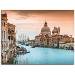 Wandbild Artland "Venedig Canal Grande I", braun (farbe bild(er): braun), B:40cm H:30cm, Bilder, als Alubild, Outdoorbild, Leinwandbild, Poster, Wandaufkleber