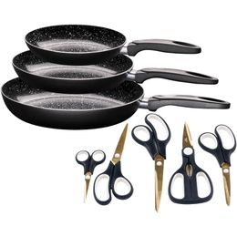 Pfannen-Set King "Küchenstart", schwarz, Ø:28cm, Pfannen, Induktion, Keramikbeschichtung
