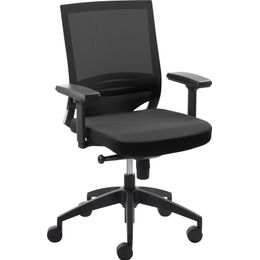 mayer Sitzmöbel Drehstuhl MAYER SITZMÖBEL "2475", schwarz (schwarz, schwarz), B:65cm H:94cm T:60cm, Stühle, Bürodrehstuhl