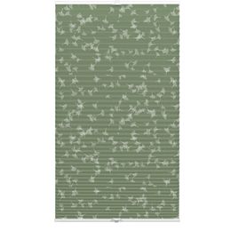 Plissee Gardinia "Dekor Ginkgo Oesyter Mushroom", gr&uuml;n, B:90cm H:130cm, Obermaterial: 100% Polyester, Plissees, Klemmtr&auml;ger mit Feststellschraube, Plissee Concept Tr&auml;gern zum Klemmen