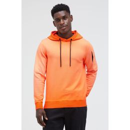 Kapuzensweatshirt CMPD, Herren, Gr. 4XL, orange, Material: 72% Baumwolle, 26% Polyester, 2% Elasthan, Futter: 100% Baumwolle, bestickt, regular fit, Rundhals, eingesetzt Rippbündchen, Sweatshirts, mit Ärmeltasche