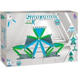 Magnetspielbausteine Happy People "Supermag Magnet Stix", bunt, Spielbausteine, Kinder, Kunststoff, Made in Europe