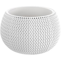 Pflanzk&uuml;bel Prosperplast "Splofy Bowl", wei&szlig;, H:19cm &Oslash;:29cm, Kunststoff, Pflanzgef&auml;&szlig;e, Pflanzk&uuml;bel, &Oslash;xH: 29x19 cm