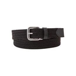 Levi's Stretchgürtel LEVI'S "STRECH WOVEN BELT OV", Damen, Gr. 80, schwarz (regular schwarz), Kunstfaser, Gürtel