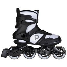 Inlineskates Playlife "Cloud Black/White 84" Gr. 45, schwarz-wei&szlig; (schwarz, wei&szlig;), Inlineskates_Rollschuhe, Kinder, 45 (bis 100 kg), Kunstfaser, Lederimitat