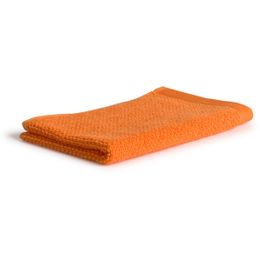 Möve Gästehandtuch MÖVE "Bliss", orange, B:30cm L:50cm, Walkfrottier, Walkfrottier, Handtücher, mit Perlstruktur