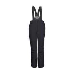 Skihose Killtec "KSW 249 KG WMN SKI PNTS", Damen, Gr. 19, Kurzgrößen, schwarz, Oberstoff: 100% Polyester, Futter: 100% Polyester, Füllung: 100% Polyester (recycelt), Hosen, Killtec Funktionshose: wasser- und winddicht, verstellbare Träger