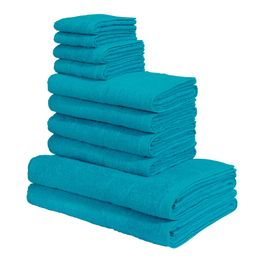 Handtuch Set my homet&uuml;rkis, Obermaterial: 100% Baumwolle, Handtuch-Sets, "Inga, Duscht&uuml;cher, Handt&uuml;cher, G&auml;stet&uuml;cher, Seift&uuml;cher", Handt&uuml;cher mit